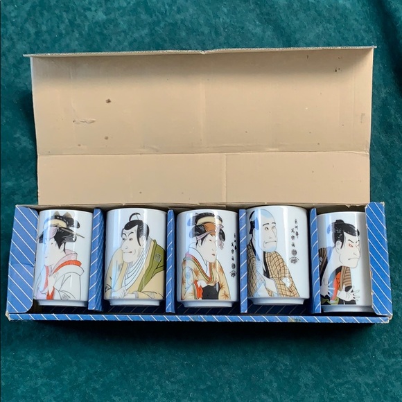 Vintage | Dining | Authentic 7s Japanese Saki Cups In Box | Poshmark